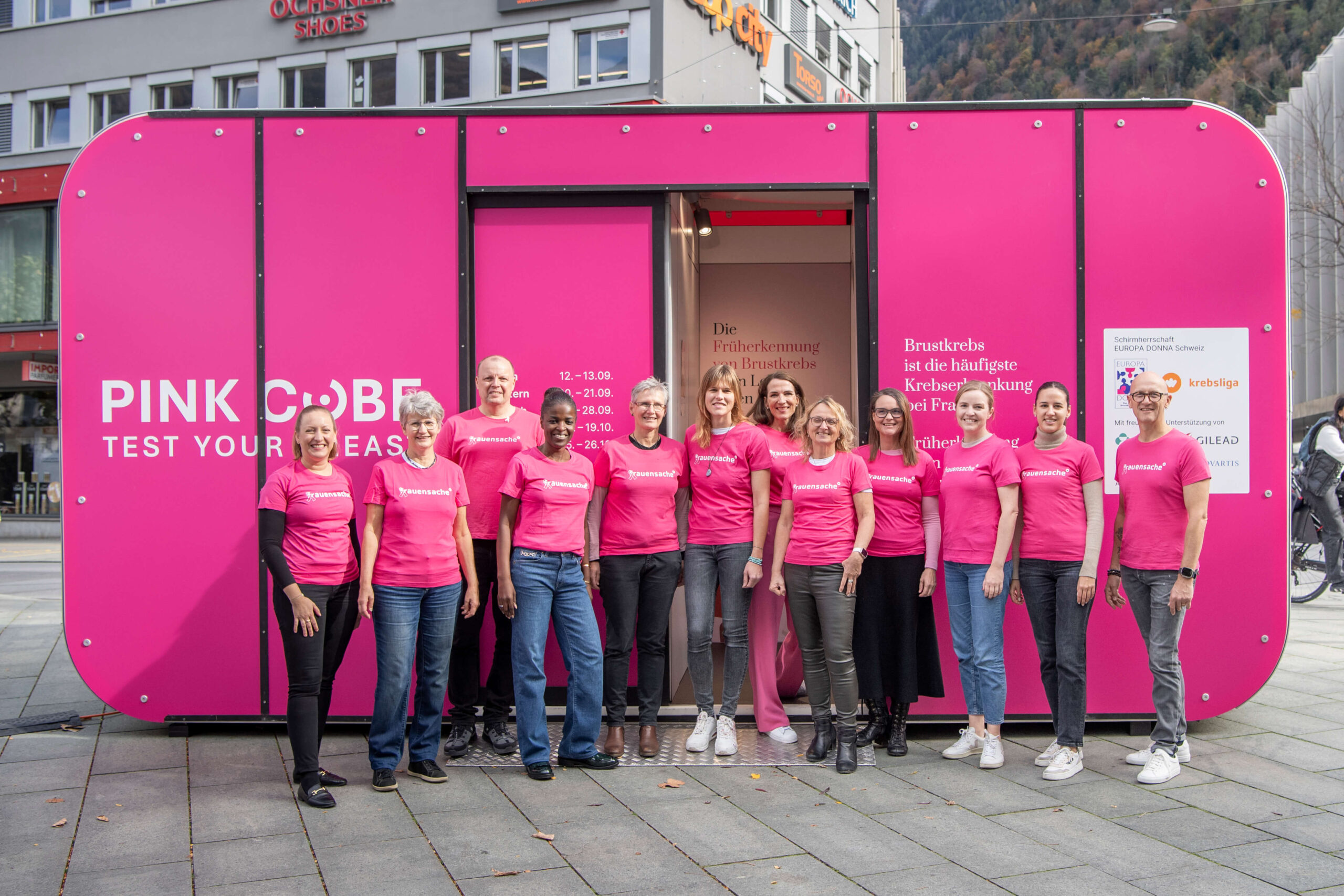 PINK CUBE Test Your Breast I Partner und Sponsoring